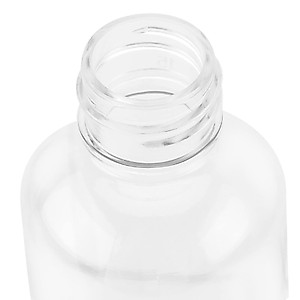 MAHIONG 64 PCS 4 oz Plastic Squeeze Bottles, Round Dispensing Bottles with Twist Top Cap for Crafts, Kitchen, Household, Clear