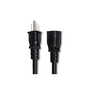Hosa PWX-408 NEMA 5-15R to NEMA 5-15P Power Extension Cord, 8 Feet