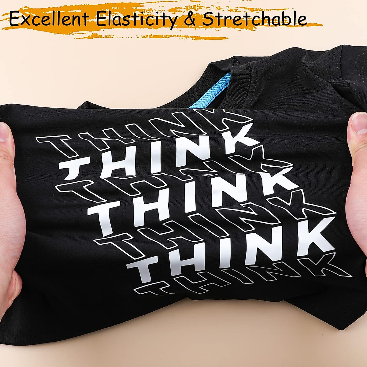 FURWEY Heat Transfer Vinyl White Iron on Vinyl-12 x 45Ft HTV Vinyl Roll Easy to Cut & Weed for Heat Vinyl Design