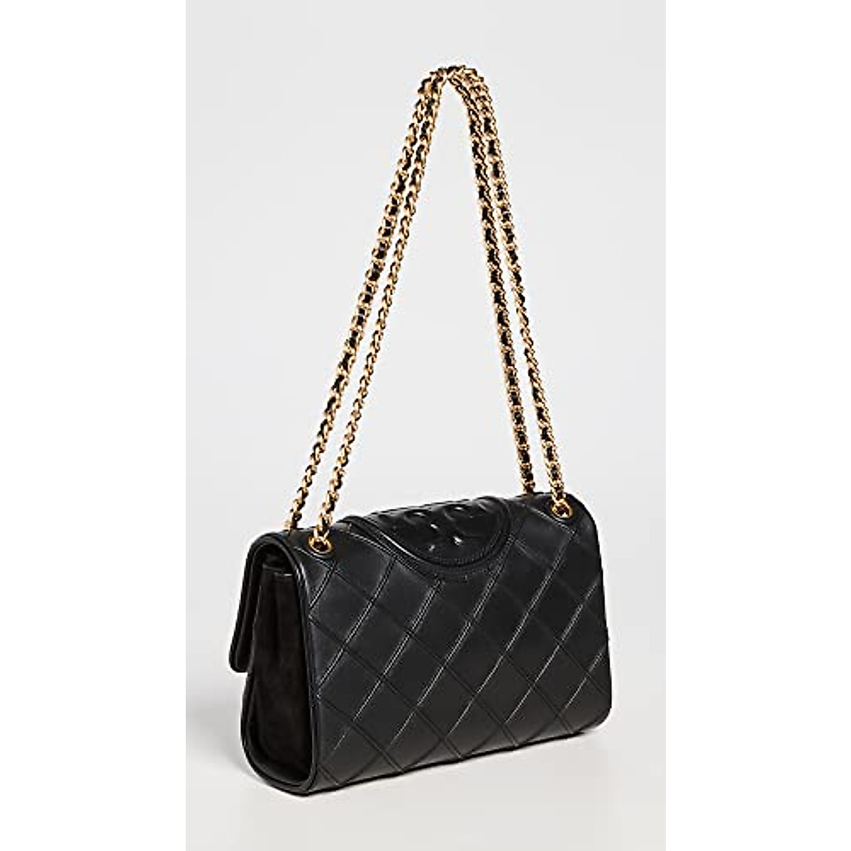 Tory Burch Women's Fleming Soft Convertible Shoulder Bag, Black, One Size