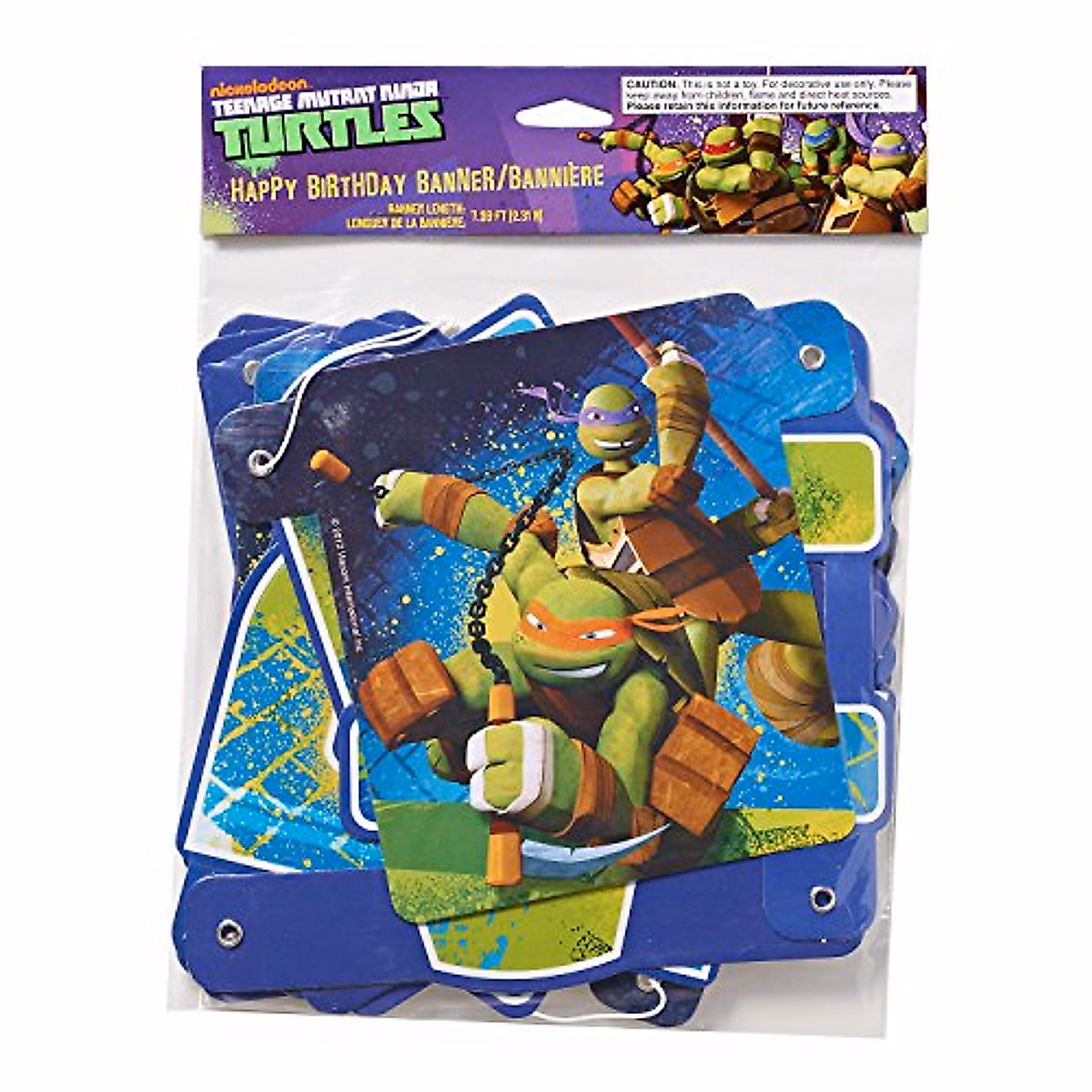 Teenage Mutant Ninja Turtles Birthday Party Banner, Party Supplies