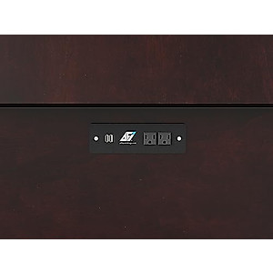 AFI, Sydney Twin Wood Murphy Bed Chest with Storage and Charging Station, Espresso