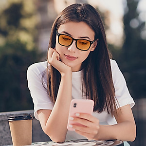 Okany Blue Light Blocking Glasses Gaming ESports Computer Glasses Powerful Professional Screen Filter, 2.0 Upgraded Technology Anti-Fatigue Anti Glare UV Protection Game Glasses for Women Men