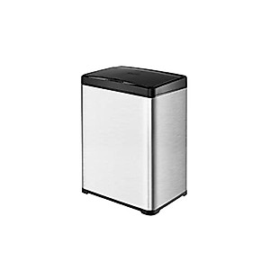n/a Electric Intelligent Sensor Trash can high-end Large Size Stainless Steel Commercial Hotel Office Home 30 liters