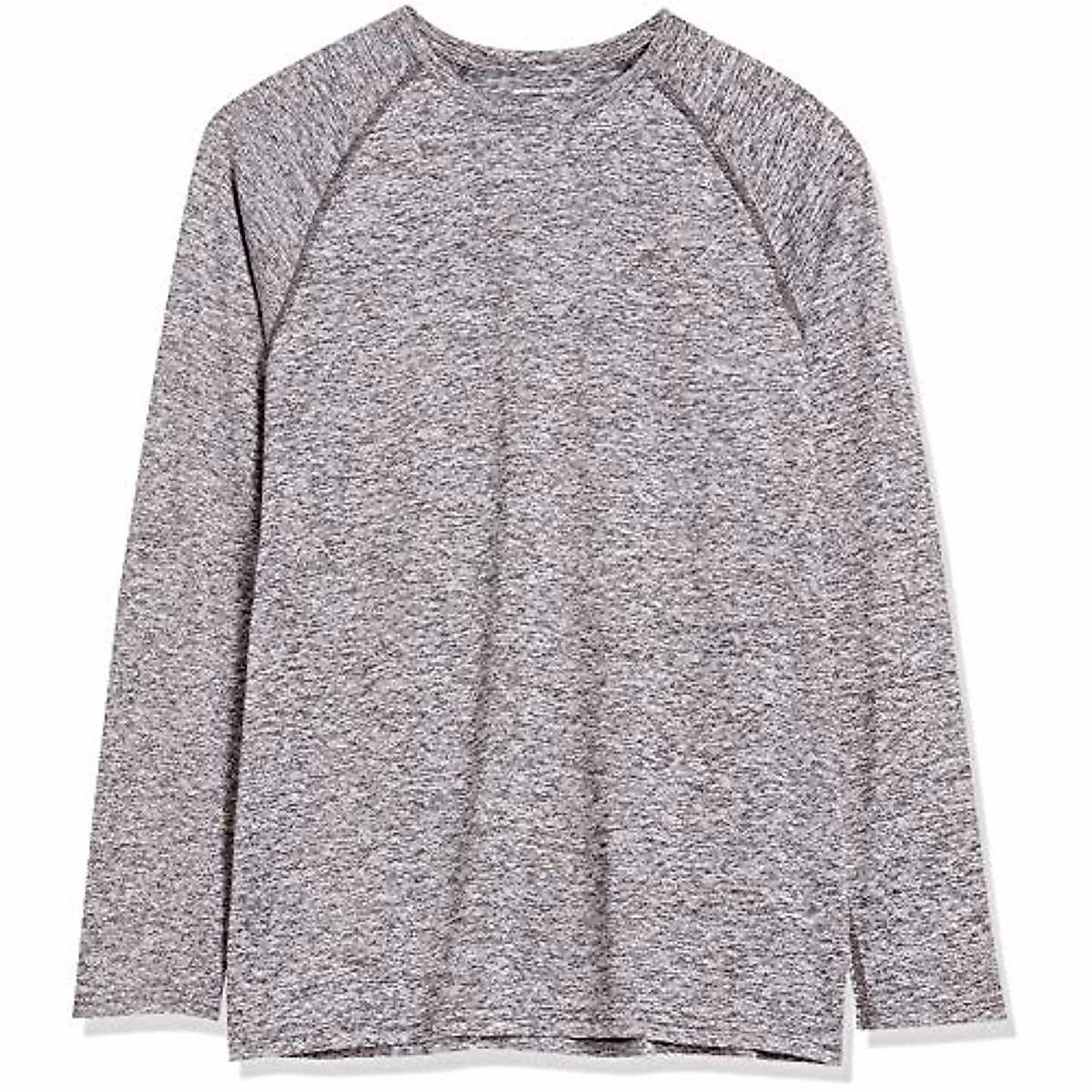 Amazon Essentials Men's Tech Stretch Long-Sleeve T-Shirt (Available in Big&Tall), Dark Grey Heather, Large