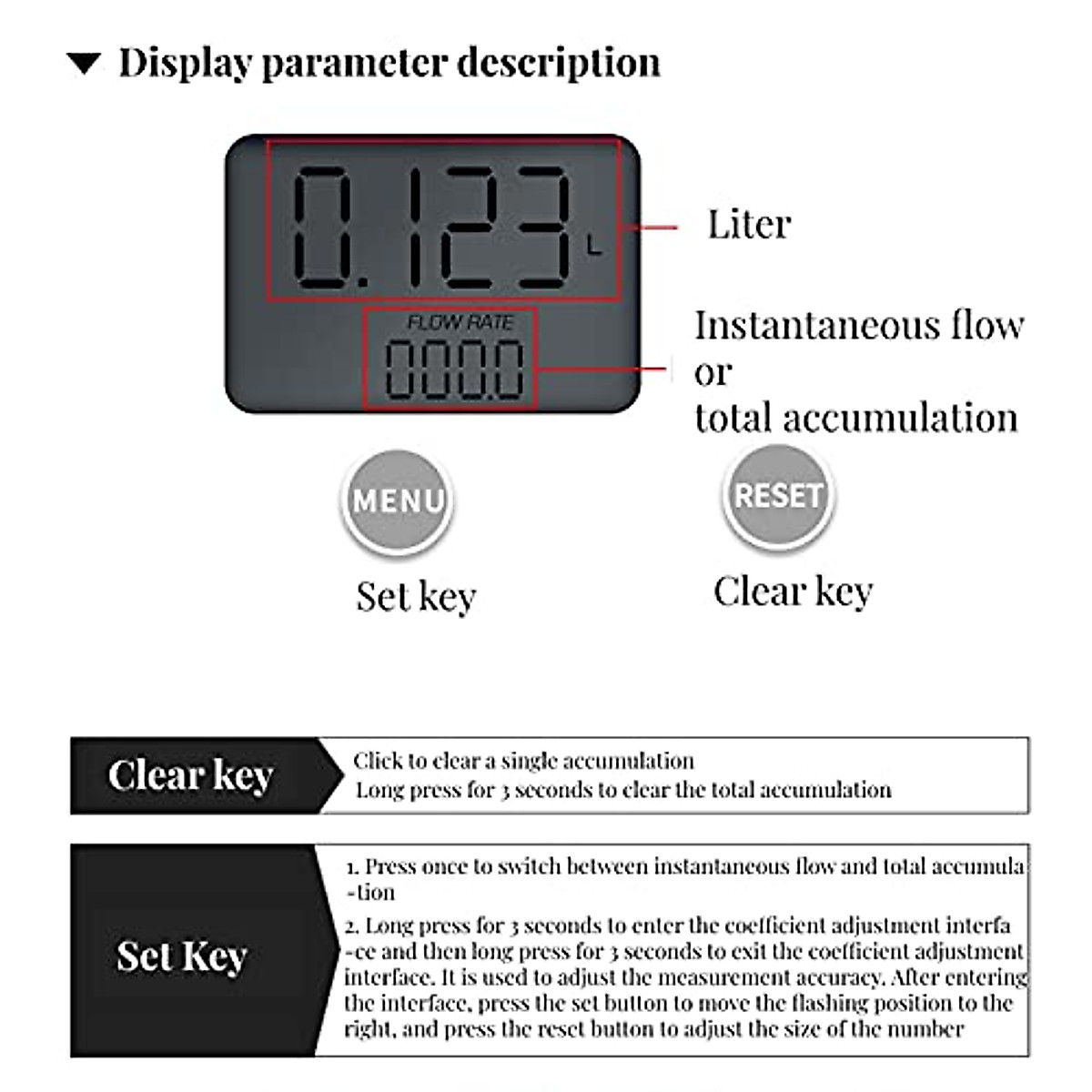 1″ Digital Flow Meter,Multipurpose High Accuracy Water Diesel Flowmeter,Flow Meter for Garden Hose,for Diesel, Gasoline, Urea, Chemical Liquid, Water, Oil and Other Media