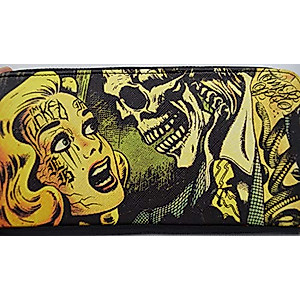 Liquorbrand Horror B Movie cartoon zip around clutch Wallet
