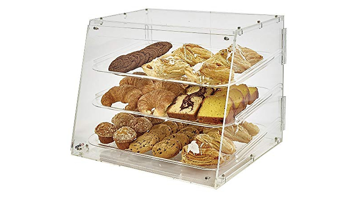 Winco 3-Tier Pastry Display Case, Acrylic Medium — 🛍️ The Retail Market