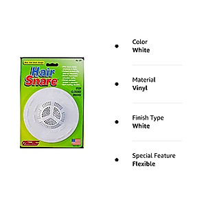 Hair Snare Drain Cover Universal - White