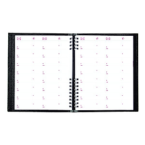 Brownline 2023 CoilPro Daily Professional Planner, Four-Person Appointment Book, 12 Months, January to December, Twin-Wire Binding, 11" x 8.5", Black (CB960C.BLK-23)
