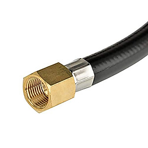 only fire 12 Feet Propane Regulator and Hose, Universal QCC1 Low Pressure Propane Regulator with Hose Grill Replacement for Most LP Gas Grill, Heater, Fire Pit Table, 3/8 Inch Female Flare