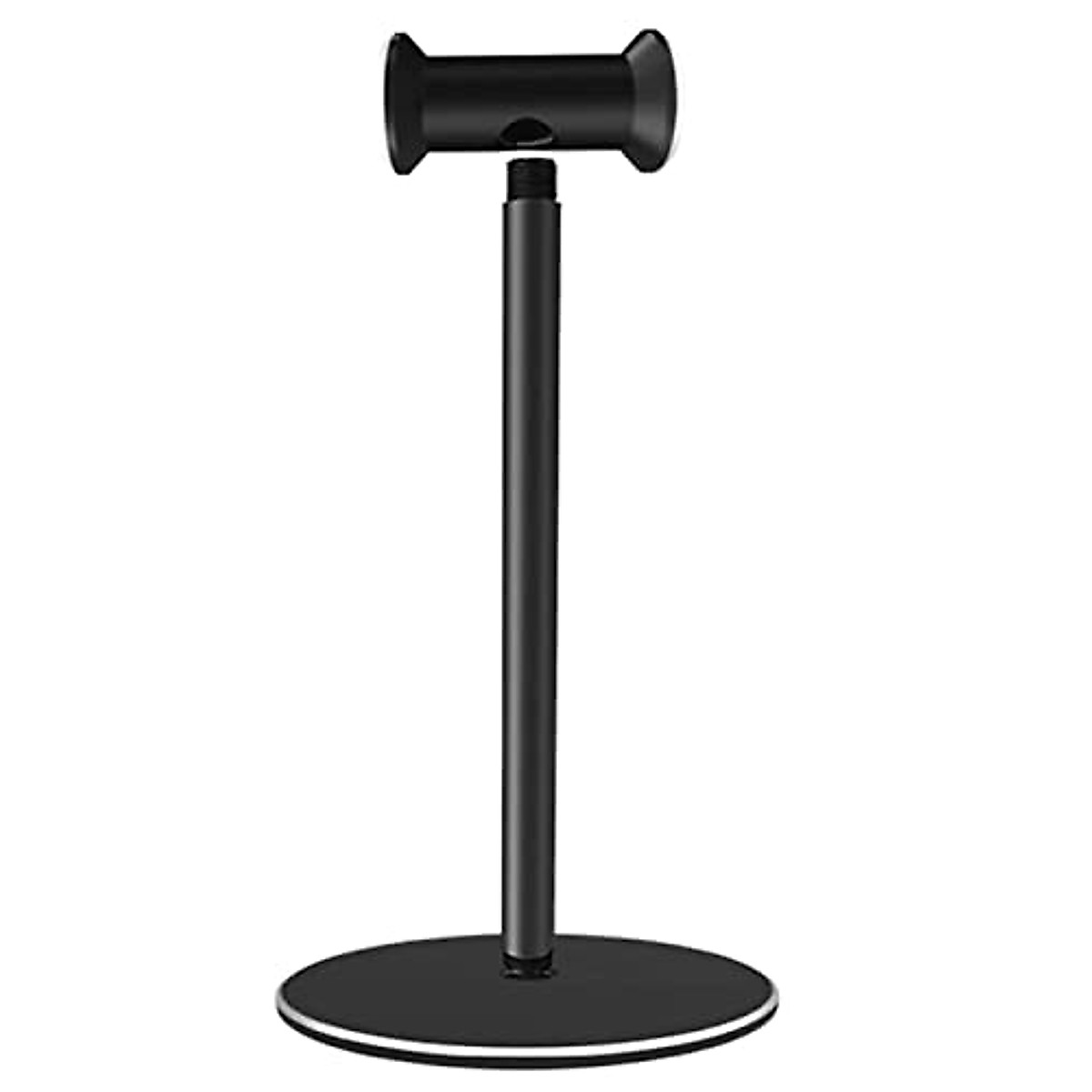 Headset Stand Durable Aluminum Alloy Headphones Holder Metal ABS Headphone Stand Detachable Stable Bracket Headphone Stand (Color : Black, Size : 10 * 10 * 23cm)