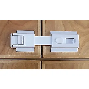 The Guardian Refrigerator Lock for Any Home Appliance, Used for Infants, Special Needs Children and Dementia Patients (Black) - One Lock