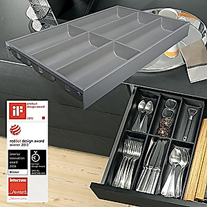 Blum Legrabox Ambia-Line Flatware Insert 20" Orion Gray ZC7S500BS3