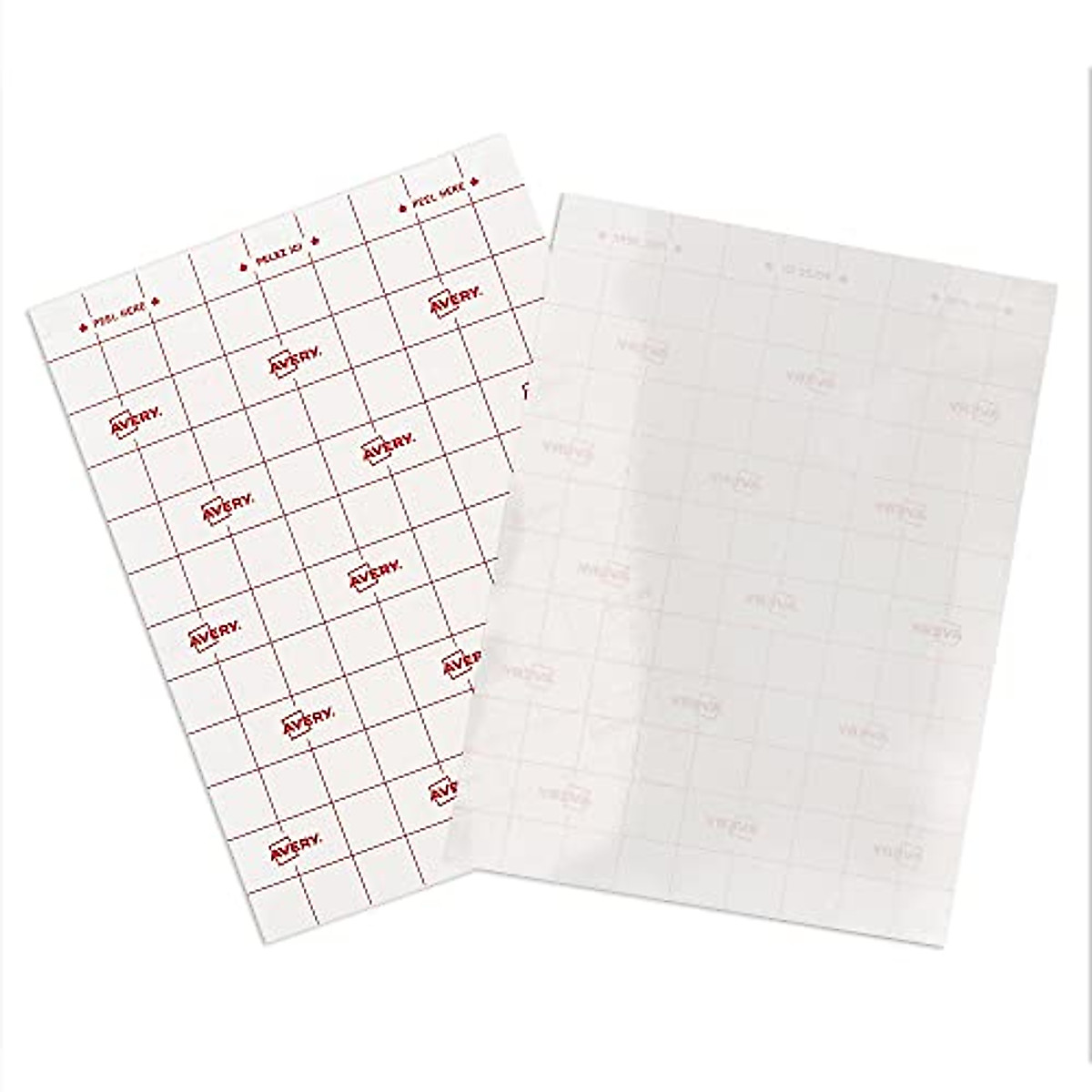 Avery Clear Laminating Sheets, 9" x 12", Permanent Self-Adhesive, 2 Sheets (73602)