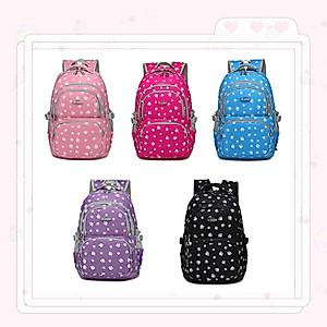 Dog Paw Prints Backpack Primary School Student Book Bag School Bag for Students