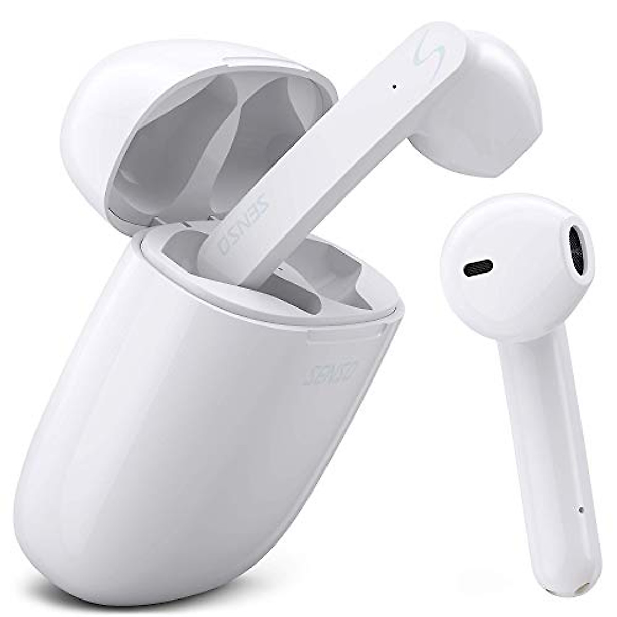 Senso PODS Wireless Earbuds with Touch Control - True Wireless Earbuds w/Mic USB-C Charging, Ear Buds Wireless Headphones with Bluetooth 5.0 Stereo Sound - Wireless Earphones w/35-40 Hrs Playtime