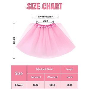 Century Star Rainbow Tutus for Girls Toddler Baby Kids Sparkle Tulle Tutu Skirt 3 Layers Birthday Princess Ballet Dance Dress Light Purple Rainbow 2-8 Years