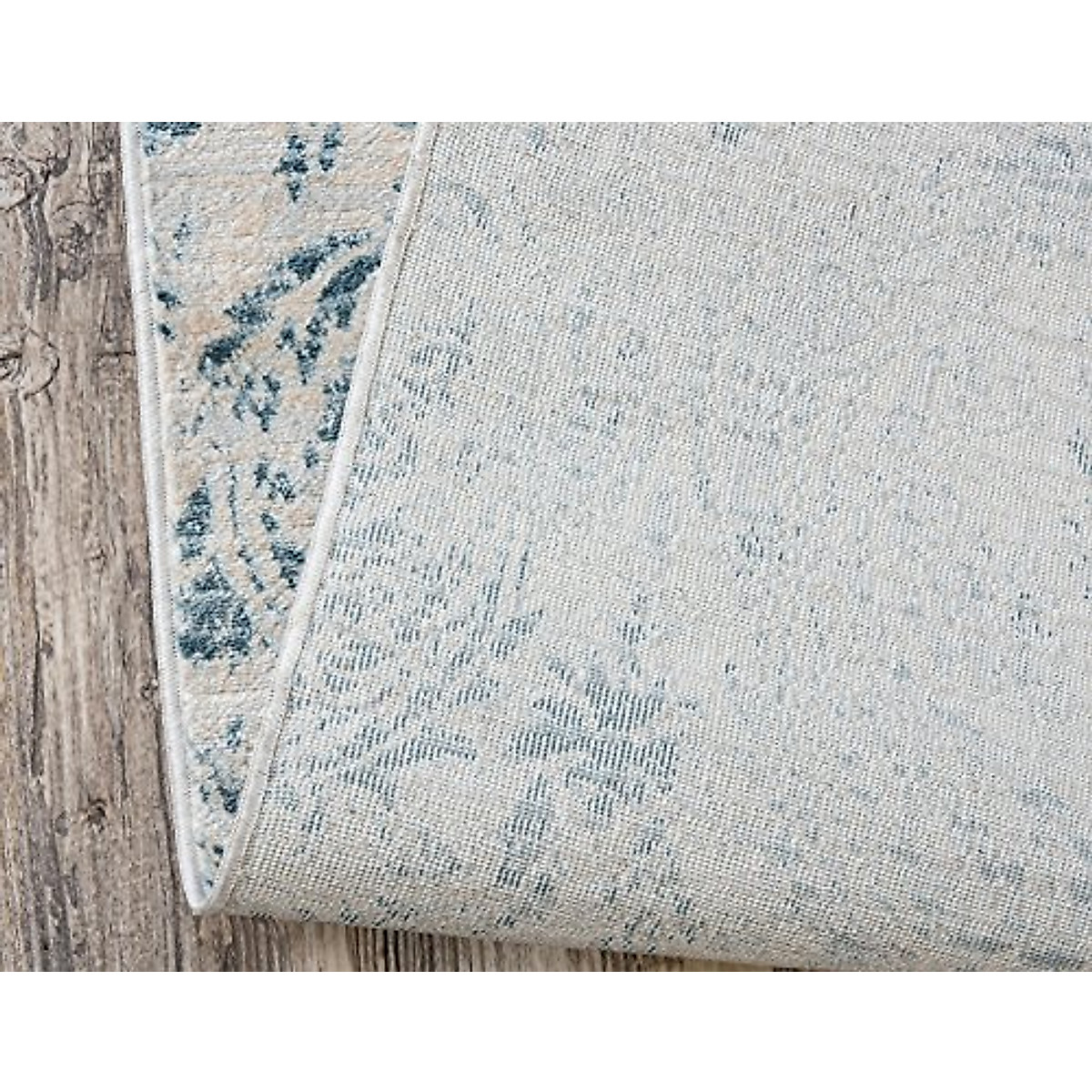 Unique Loom Paris Collection Pastel Tones Traditional Distressed Blue Runner Rug (2' 7 x 10' 0)