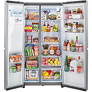 27 cu. ft. Side-by-Side Refrigerator with Smooth Touch Ice Dispenser