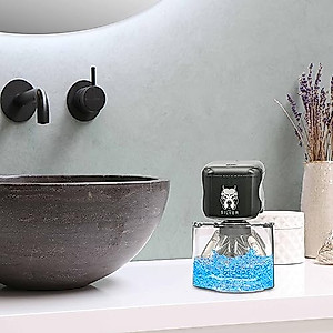 Transparent Glass Skull Shaver Rinse Stand - Compatible with Pitbull Skull Shaver and Electric Pitbull,Palm, Butterfly Kiss, Butterfly Pro and Bald Eagle Shavers for Men and Women.