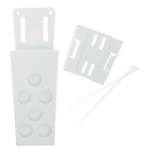 HUBERT® Knife Scabbard with Snap-On Adaptor White Plastic - 13"L x 4 1/2"W