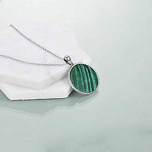ONEFINITY Malachite Tree of Life Necklace Sterling Silver Malachite Tree of Life Pendant Jewelry for Women Gifts