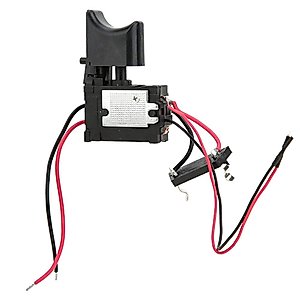 Electric Drill Switch, 7.2 V - 24 V Lithium Battery Cordless Drill Speed Control Switch for Electric Hand Drill or Other Power Tools