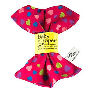 Baby Paper Crinkly Baby Toy, Pink Hearts