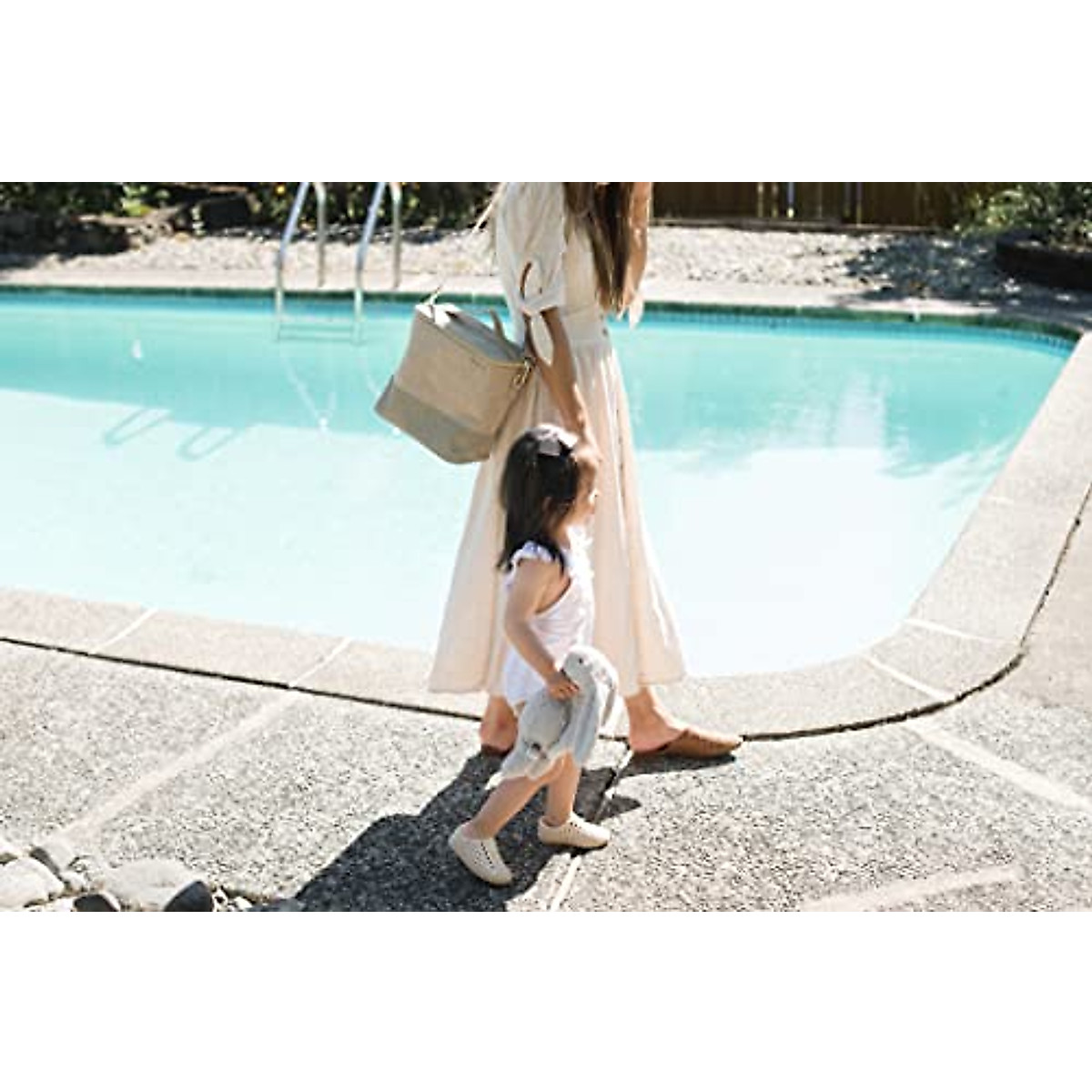 SoYoung Lunch Poche - Adult Lunch, Raw Linen, Eco-Friendly, Modern and Easy to Clean - Linen-Cement