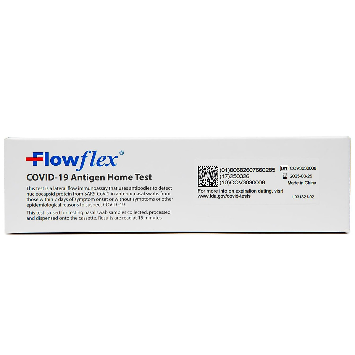 Flowflex COVID-19 Antigen Home Test kit, 1 Pack, 5 Tests Total. FDA EUA Authorized OTC at-Home Self-Test, Non-invasive Nasal Swab, Easy to Use and No Discomfort, Results in 15 Minutes