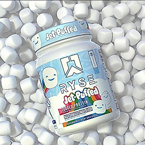 Ryse Core Series Loaded Protein | Build, Recover, Strength | 25g Whey Protein | Added Prebiotic Fiber and MCTs | Low Carbs & Low Sugar | 27 Servings (Marshmallow)