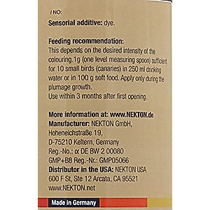 Nekton R Enhances Red Color in Birds, 150gm