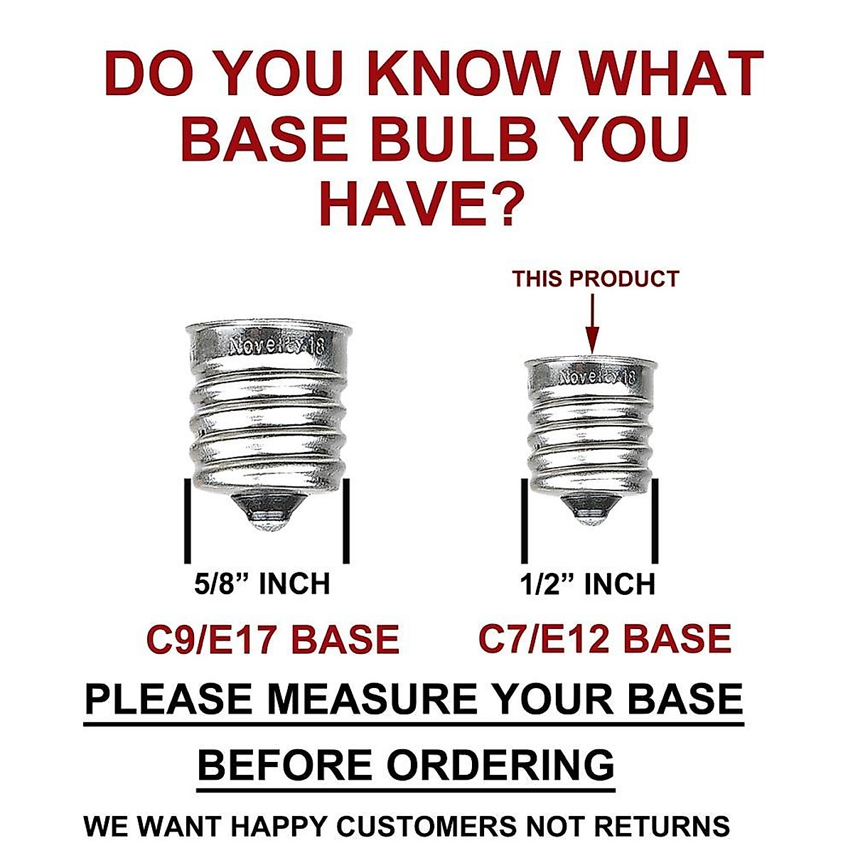 Novelty Lights Incandescent G30 Globe Replacement Bulbs - Outdoor Individual Bulbs for Events, Holiday Parties, Patios, and More - C7/E12 Candelabra Base, 5 Watt Lights (Orange, 25 Pack)