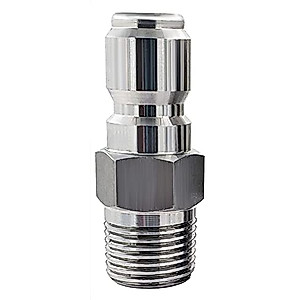 Ultimate Washer 18717 Pressure Washers Stainless Male Nipple, 3/8-Inch, 2-Pack, Replaces Legacy 89222220