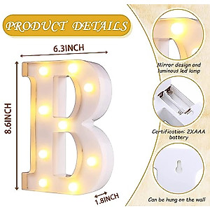 4 Warm White BABY Marquee Light Up Letters, Large BABY Led Light Sign, Perfect for Baby Shower Birthday Home Bedroom Nursery Room Table Wall Decor