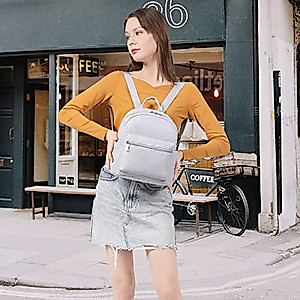 LOVEVOOK Mini Backpack Purse Small Cute Fashion Light Grey Backpack for Women Wear-resistant
