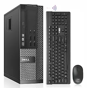 Dell OptiPlex 9020 Refurbished Desktop Computers Small Form Factor PC,i7 4790 32GB Ram,1TB NVMe M.2 SSD,128GB SSD,AC8260 Built-in WiFi,HDMI,Dual Monitor Support (Renewed)