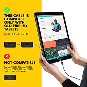 BRENDAZ Micro USB Cable (2-Pack) USB-A to Micro USB Fast Charging Cord, Compatible with Kindle Fire HD Tablet, PS4, X-Box One S X, Galaxy S6, S7 Edge J7, Note 5 4, Android Charging Cord (3-Feet)