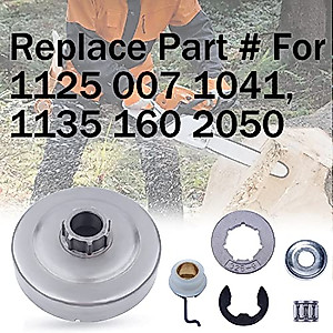 Mtanlo .325 Rim Sprocket Clutch Cover Worm Gear Bearing Kit for Stihl MS311 MS391 029 MS290 034 036 MS340 MS360 MS310 MS390 Chainsaw