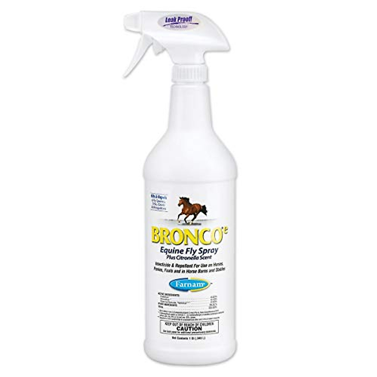 Bronco E Equine Fly Spray Plus Citronella Scent, 32 fl oz; Okocat Natural Wood Cat Litter, Long Hair Breeds, 8.4 lbs (2)
