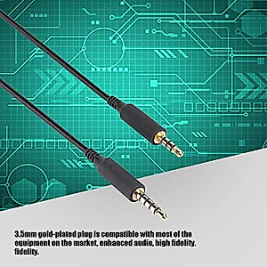 Replacement Audio Cable for Gaming Headset 2M 3.5mm Gold Plated Male to Male Audio Cord for Logitech AstroA10 A40 A30 A50 Gaming Headset