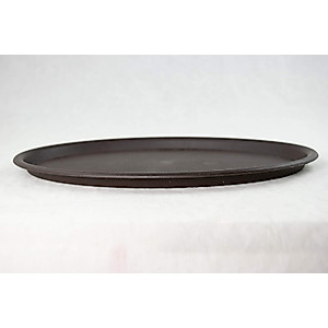 Calibonsai 3 Mix oval Brown Plastic Humidity Tray for Bonsai Tree-9 inch,10.75 inch and 12.5 inch