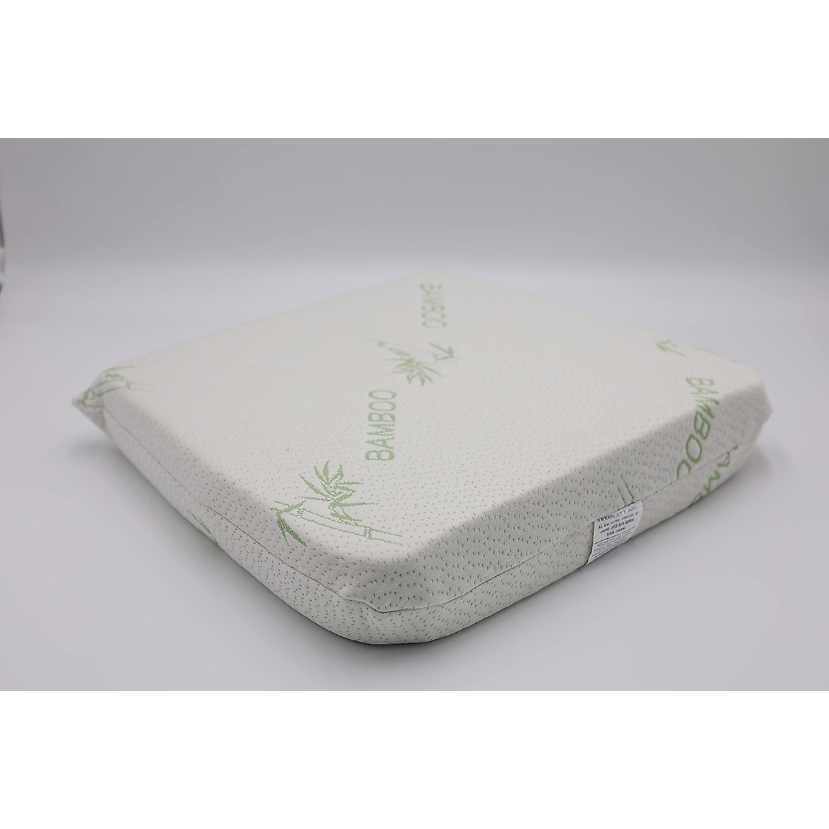 ORGANIC TEXTILES 2" Organic Latex Seat Cushion with Removable Cover, 18"x16", Medium, GOLS Certified, Cushion for Tailbone Pain, Desk Chair Car Seat Cushion