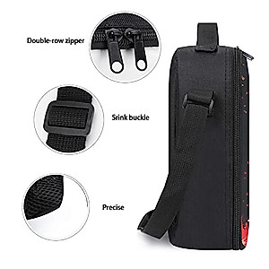 VQESYKU Cartoon School Backpack Set Laptop Backpacks with Lunch Bag Cute Travel Bag Gifts for Boys And Girls, black