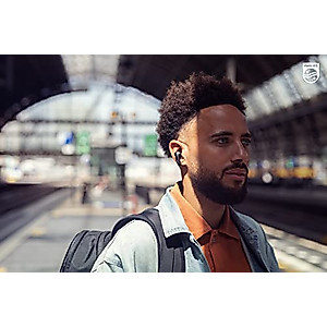 Philips T5506 True Wireless Headphones with Noise Canceling Pro (ANC PRO) and Up to 32hrs Playtime with Wireless Charging Case, Black