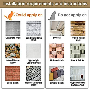 LSAIFATER Cat Hammock Wall Mounted Large Cat Perch with 2 Cat Wall Steps - Cat Wall Shelves for Indoor Cats or Kitty - Premium and Modern Cat Furniture for Sleeping, Playing, Climbing (Grey)