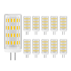 Yosenmi G4 LED Bulb 5W, 12V-24V 40W G4 Halogen Bulb Equivalent, Natural Daylight White 4000K, Non-Dimmable JC Type Bi-Pin Base G4 Light Bulb 10-Pack