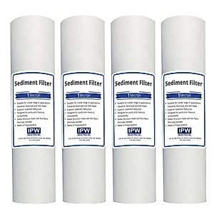 IPW Industries Inc. Pack of 4 Sediment Filters 1 Micron Compatible to 9534-40 EC110 Cartridges