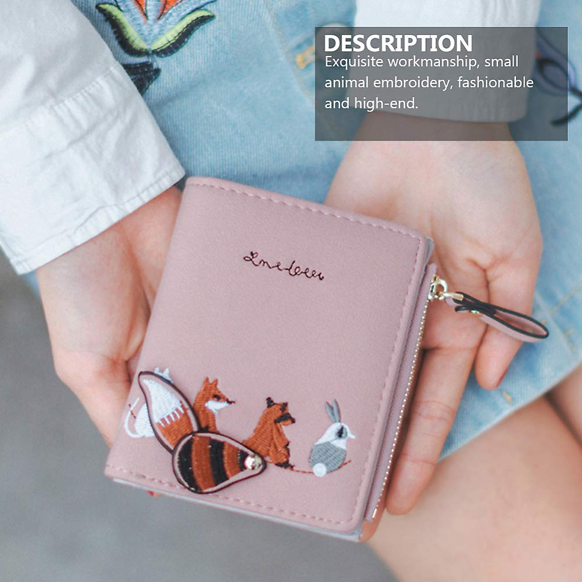 GALPADA Kawaii Wallet Cute Wallets Animal Purses Wallet Purse Coin Pouches Wallet Aesthetic Foldable Purse